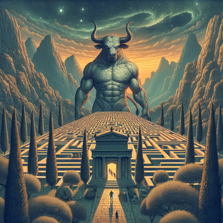 The Myth of the Minotaur and the Labyrinth in Greek Mythology – Ancient ...